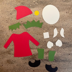 Elf Yourself Craft Kit--cardstock Paper Craft for Kids - Christmas ...