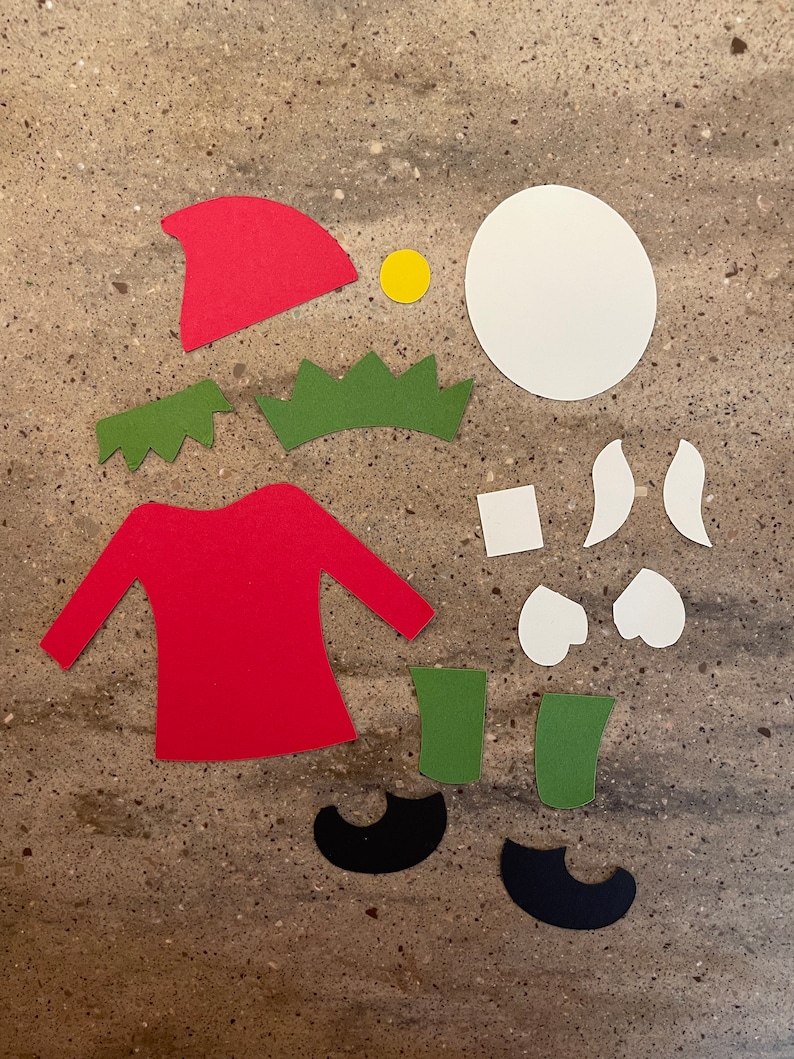 Elf Yourself Craft Kitcardstock Paper Craft for Kids - Etsy