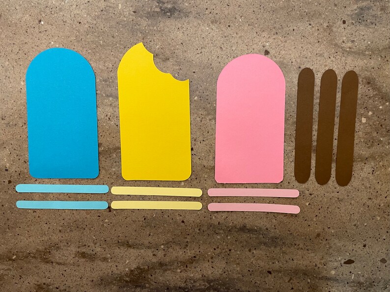 Popsicles Craft Kit--cardstock Paper Craft for Kids - Summer Crafts ...