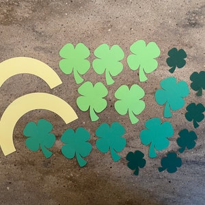 Four Leaf Clover Wreath Craft Kit--st. Patrick's Day Crafts - Cardstock ...