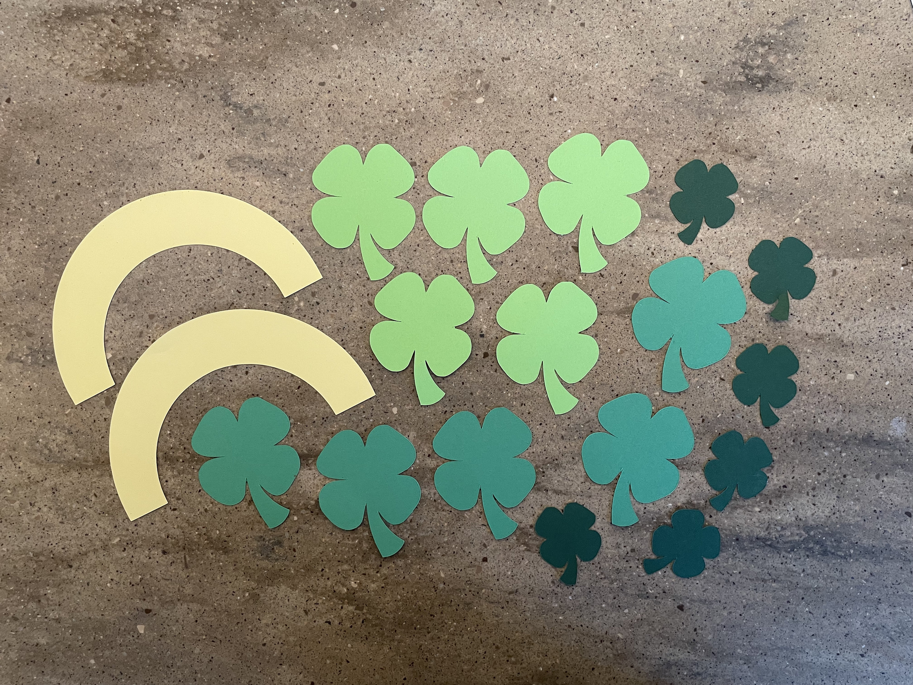 Four Leaf Clover Wreath Craft Kit--st. Patrick's Day Crafts - Cardstock ...