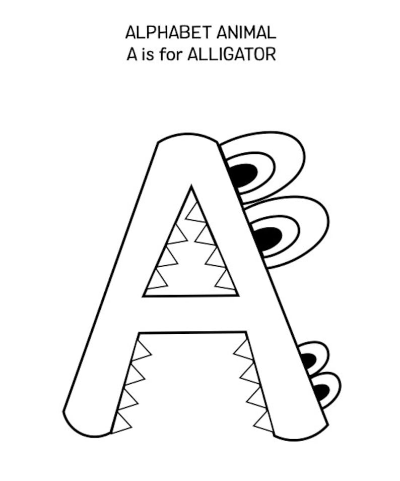 Digital Alphabet Animals - ABC Animals - Animal Alphabet - ABC Crafts ...