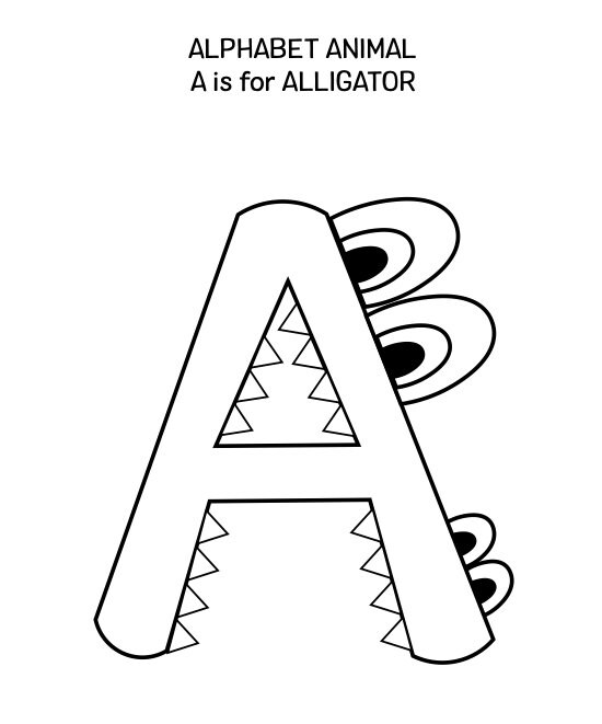 Digital Alphabet Animals - ABC Animals - Animal Alphabet - ABC Crafts ...
