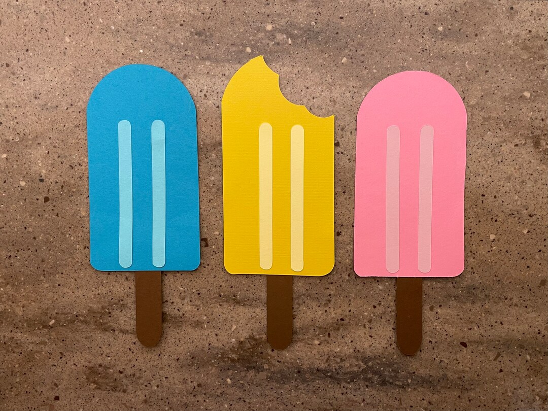 Popsicles Craft Kit--cardstock Paper Craft for Kids - Summer Crafts ...