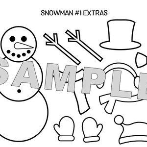 Let It Snow Craft Bundle - Crafts for Kids - Etsy