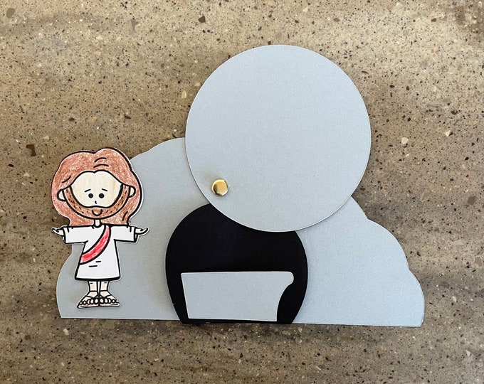 Empty Tomb Kids Craft. Easter Craft With Cross and Empty Tomb With ...