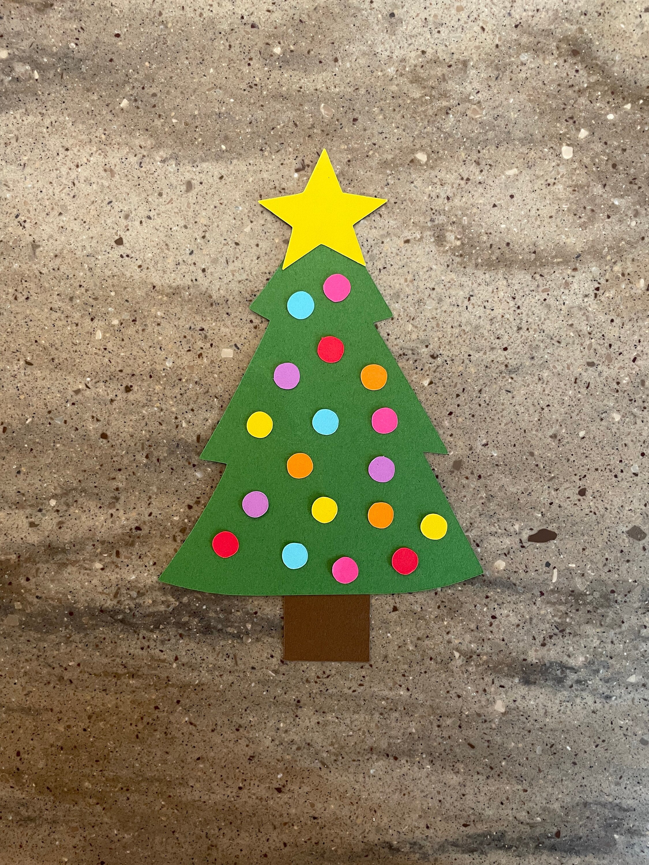 Christmas Tree Craft Kit--cardstock Paper Craft for Kids - Christmas ...