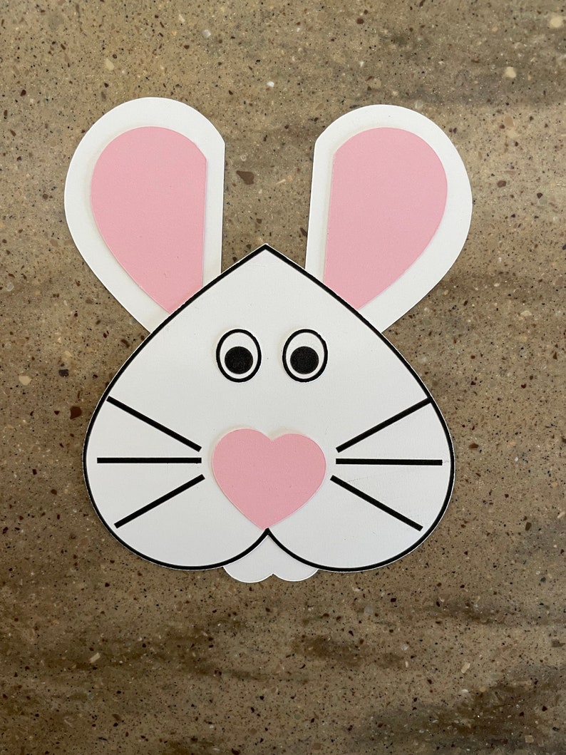 Valentine's Day Bunny Heart Craft Kit--cardstock Paper Craft for Kids ...