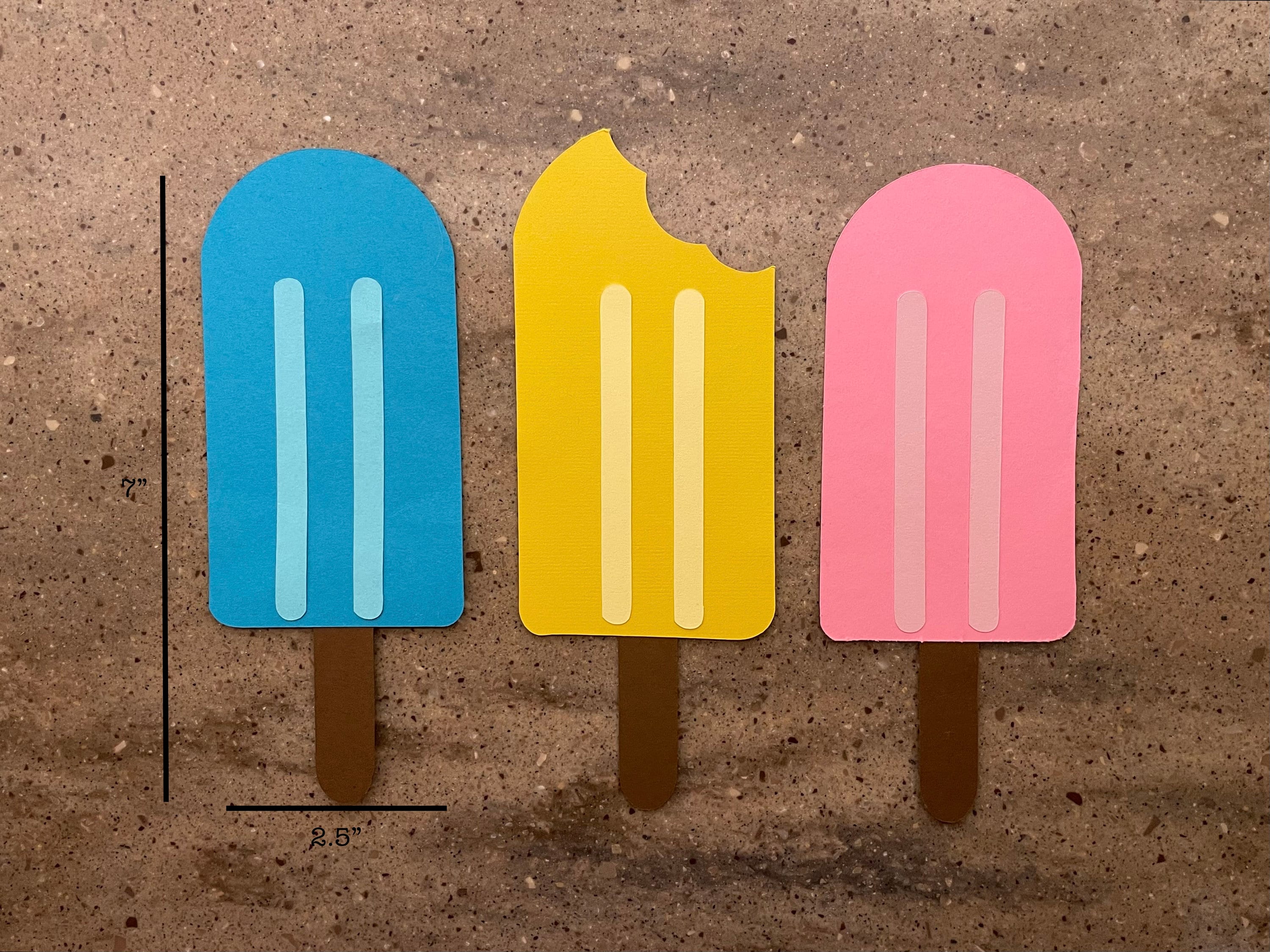 Popsicles Craft Kit--cardstock Paper Craft for Kids - Summer Crafts ...