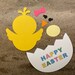 Happy Easter Chick (girl) Craft Kit--cardstock Paper Craft for Kids - Etsy
