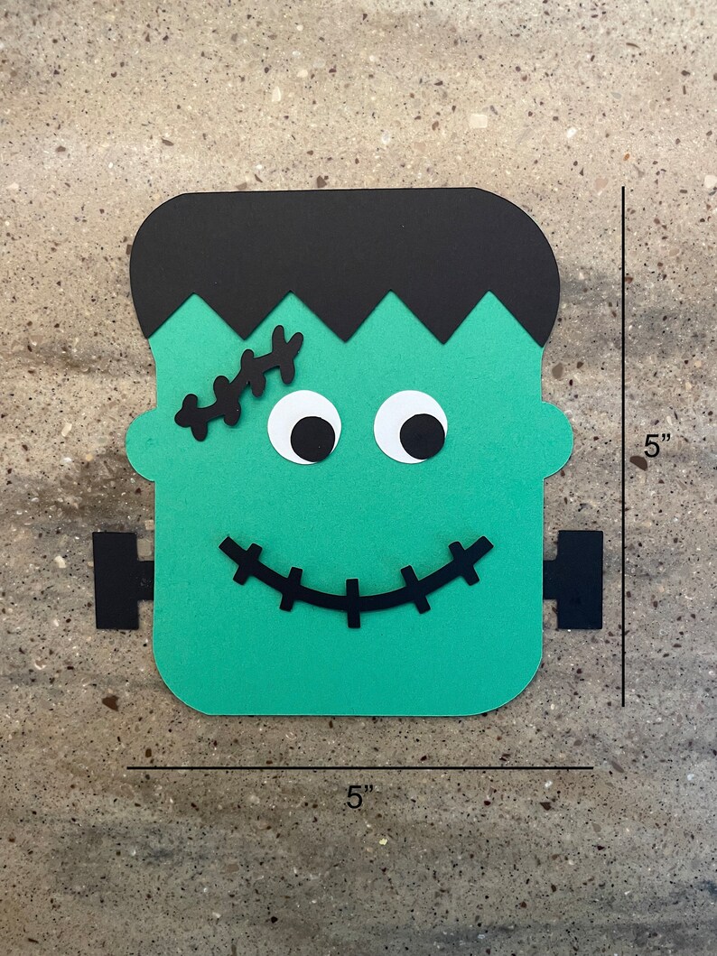 Frankenstein Craft Kit--cardstock Paper Craft for Kids - Fall Crafts ...