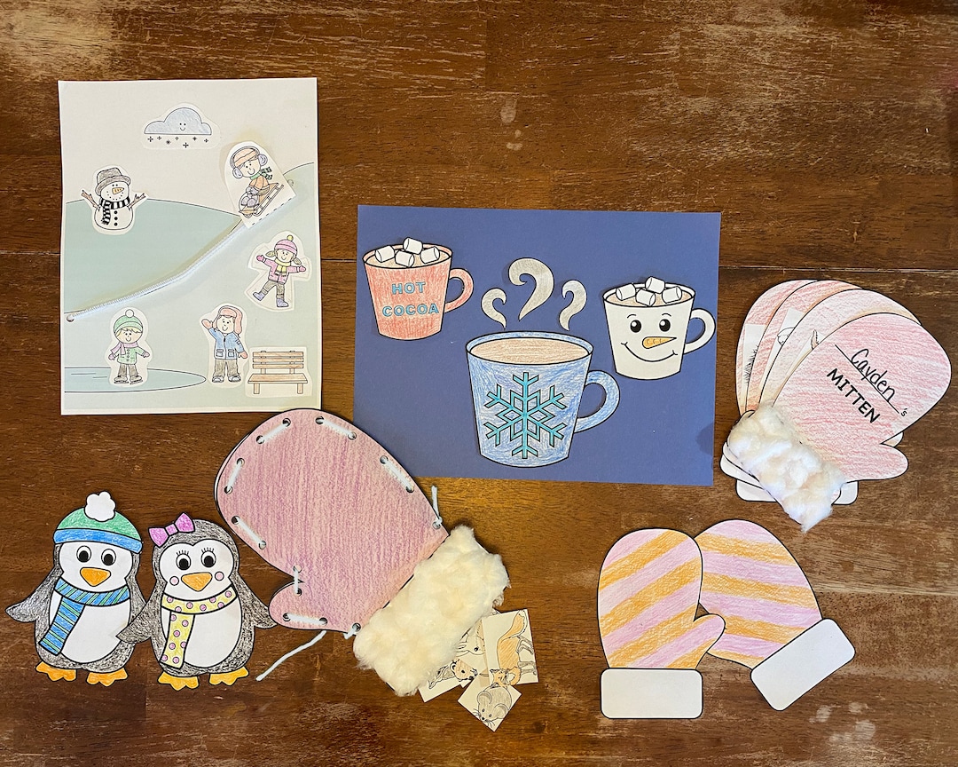 Winter Crafts Craft Bundle - Crafts for Kids - Etsy