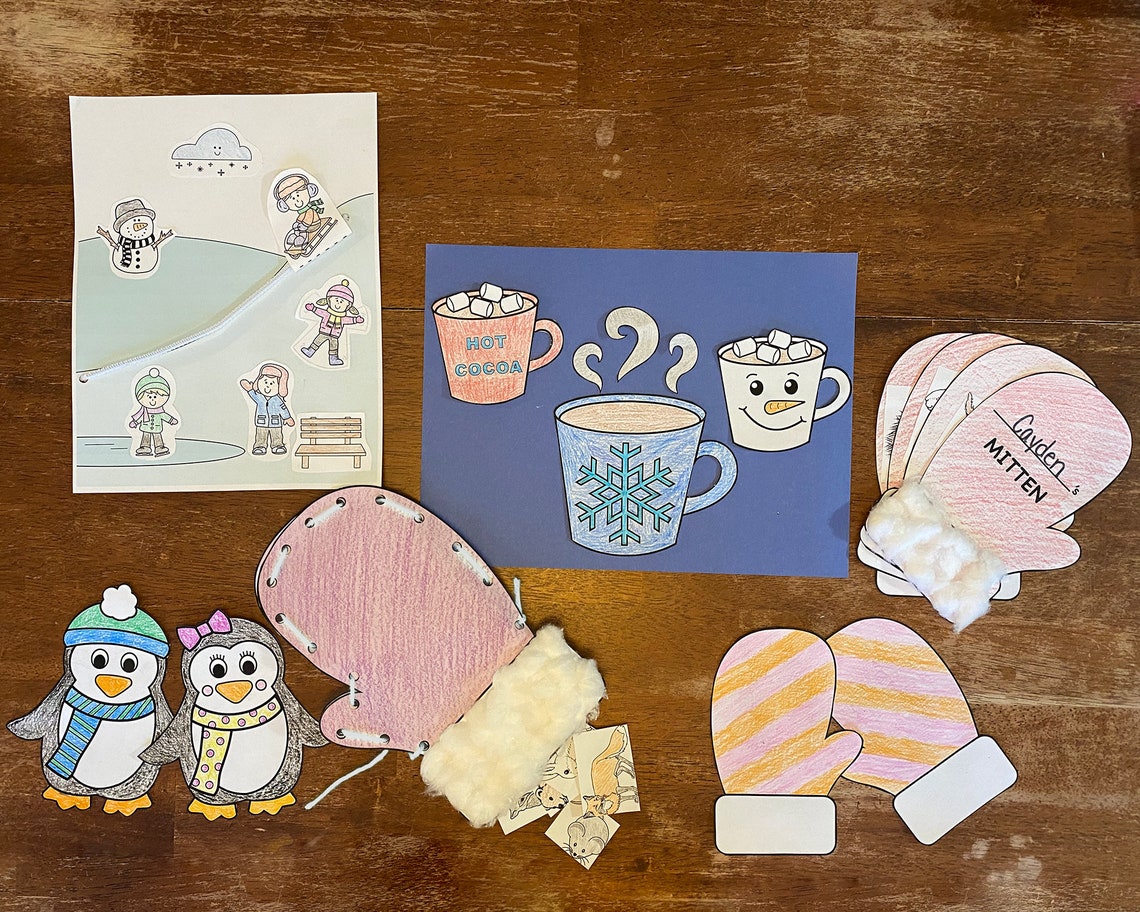 Winter Crafts Craft Bundle - Crafts for Kids - Etsy