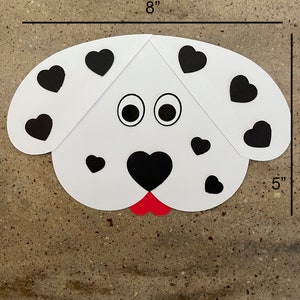 Valentine's Day Dog Heart Craft Kit--cardstock Paper Craft for Kids - Etsy