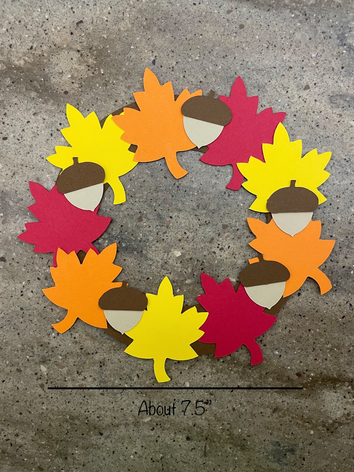 Fall Wreath Craft Kit--cardstock Paper Craft for Kids - Fall Crafts ...