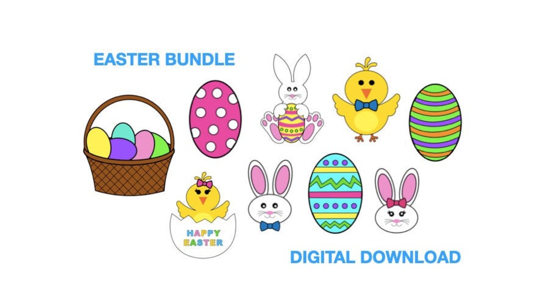 Digital Easter Craft Bundle - Crafts for Kids - Etsy