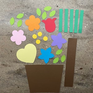 Flower Basket Craft Kit--cardstock Paper Craft for Kids - May Day ...