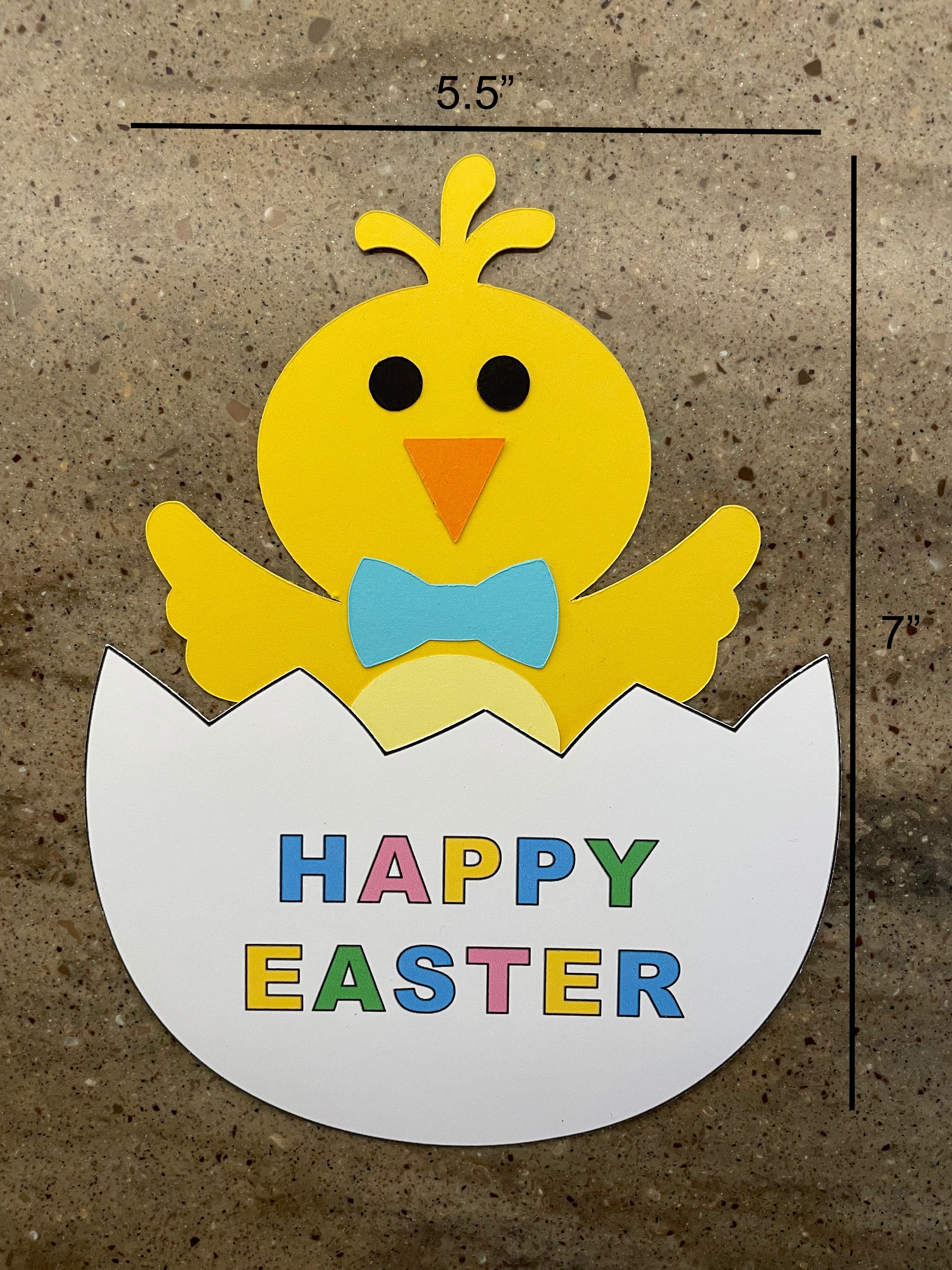 Happy Easter Chick (boy) Craft Kit--cardstock Paper Craft for Kids - Etsy