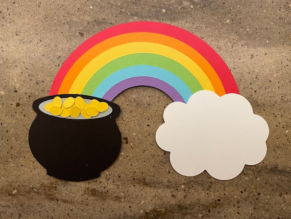 St. Patrick's Day Day Pot of Gold & Rainbow Craft | Etsy