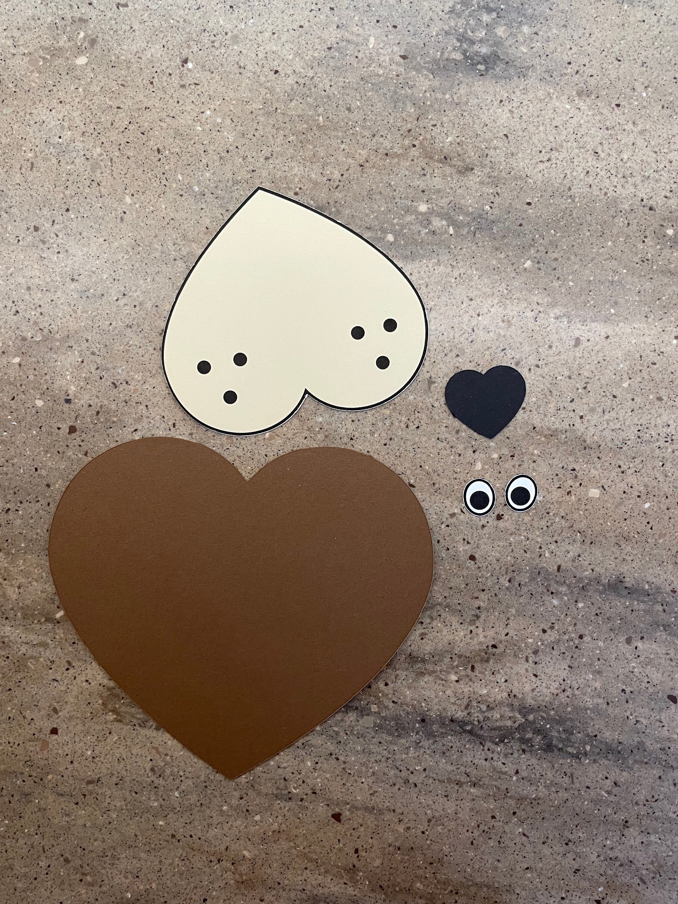 Valentine's Day Lion Heart Craft Kit--cardstock Paper Craft for Kids - Etsy