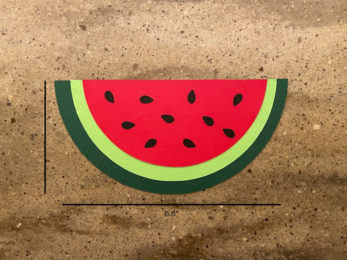 Watermelon Craft Kit--cardstock Paper Craft for Kids - Summer Crafts ...