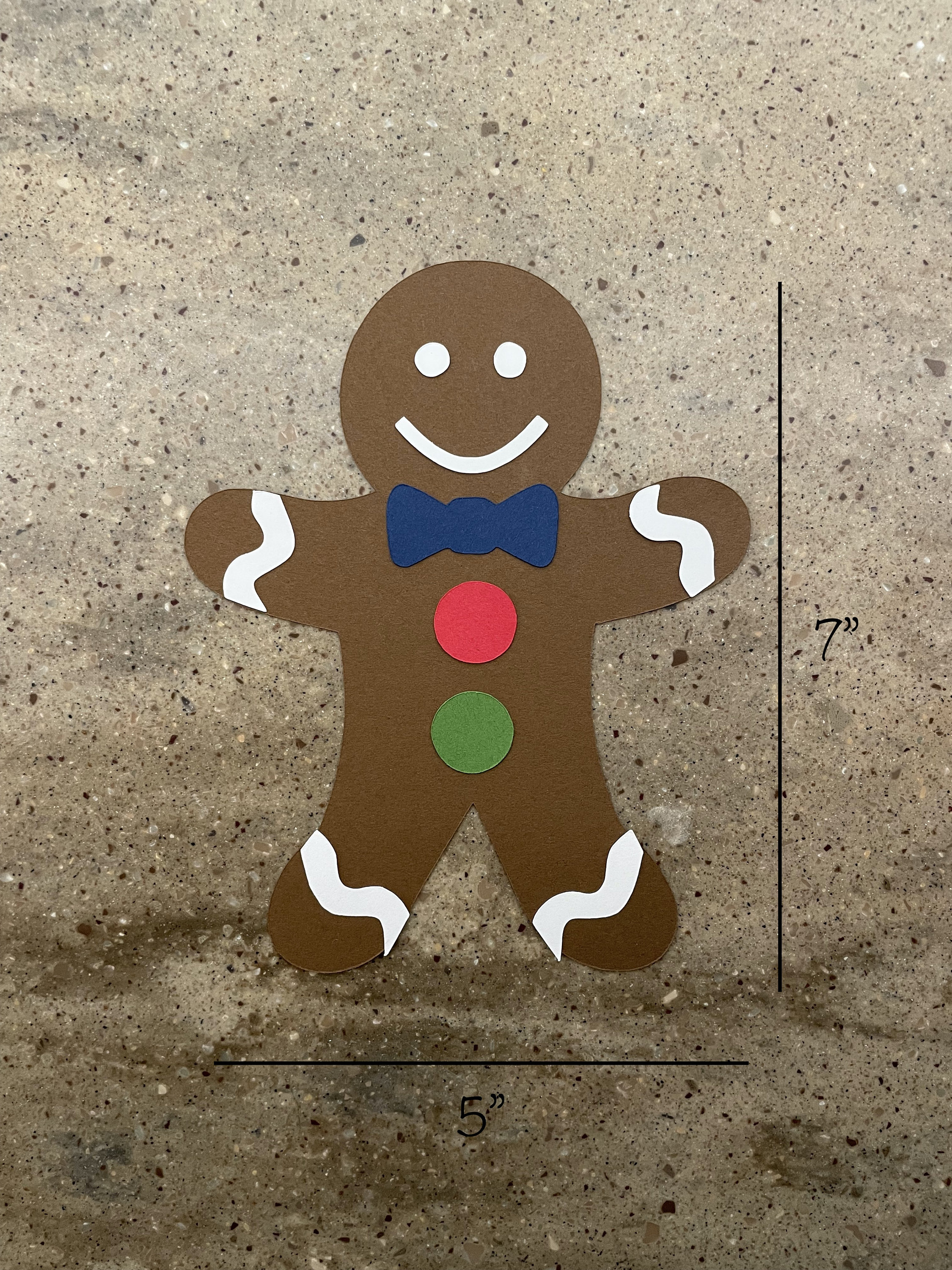 Gingerbread People--cardstock Paper Craft for Kids - Christmas Crafts ...