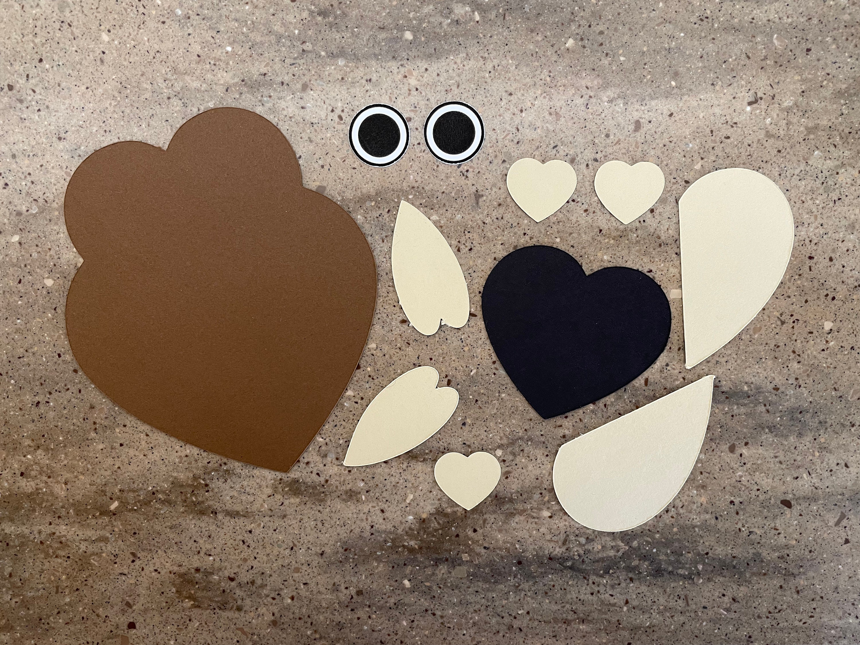 Valentine's Day Owl Heart Craft Kit--cardstock Paper Craft for Kids - Etsy