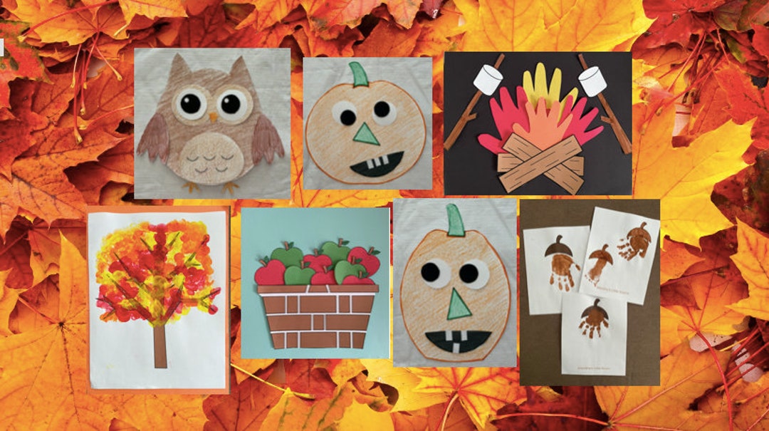 Digital Fall Craft Bundle - Crafts for Kids - Fall Crafts - Etsy