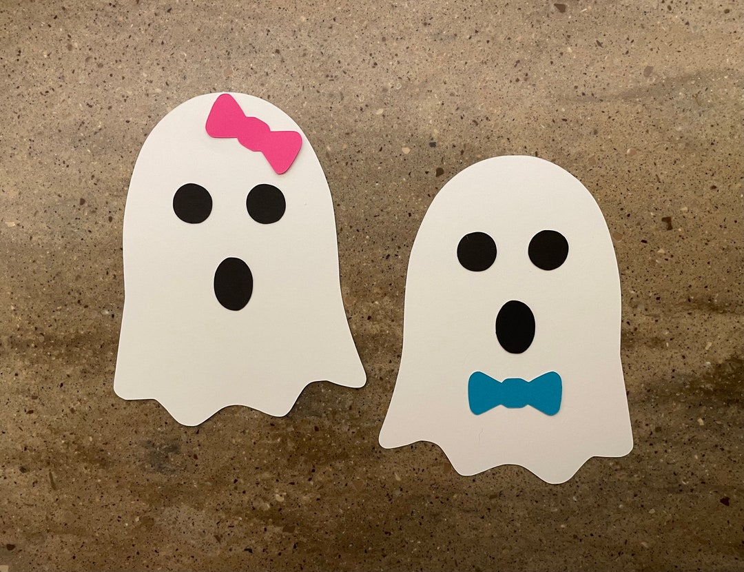 2 Ghosts Craft Kit--cardstock Paper Craft for Kids - Fall Crafts - Kids ...