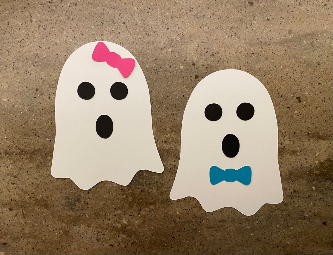 2 Ghosts Craft Kit--cardstock Paper Craft for Kids - Fall Crafts - Kids ...