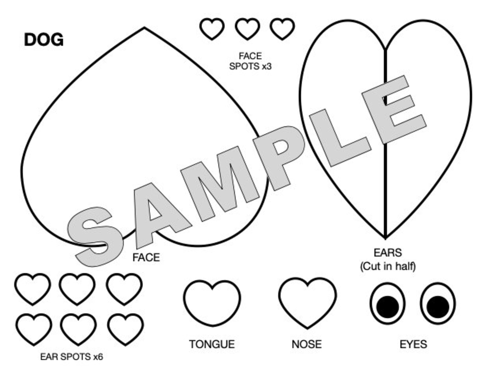 Digital Valentine's Day Heart Animals Craft Bundle - Crafts for Kids - Etsy