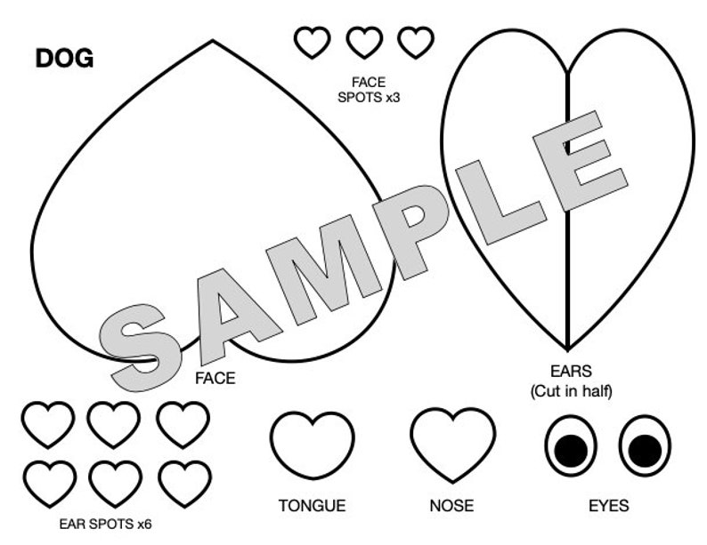 Digital Valentine's Day Heart Animals Craft Bundle - Crafts for Kids - Etsy