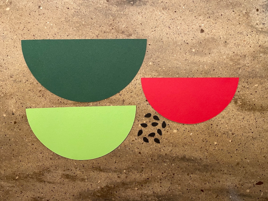 Watermelon Craft Kit--cardstock Paper Craft for Kids - Summer Crafts ...