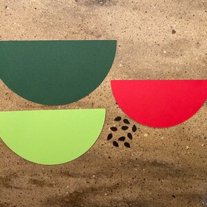 Watermelon Craft Kit--cardstock Paper Craft for Kids - Summer Crafts ...