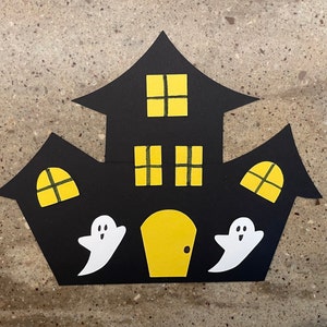 Haunted House Craft Kit--cardstock Paper Craft for Kids - Fall Crafts ...