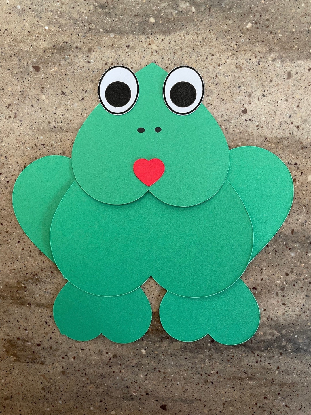 Valentine's Day Frog Heart Craft Kit--cardstock Paper Craft for Kids ...