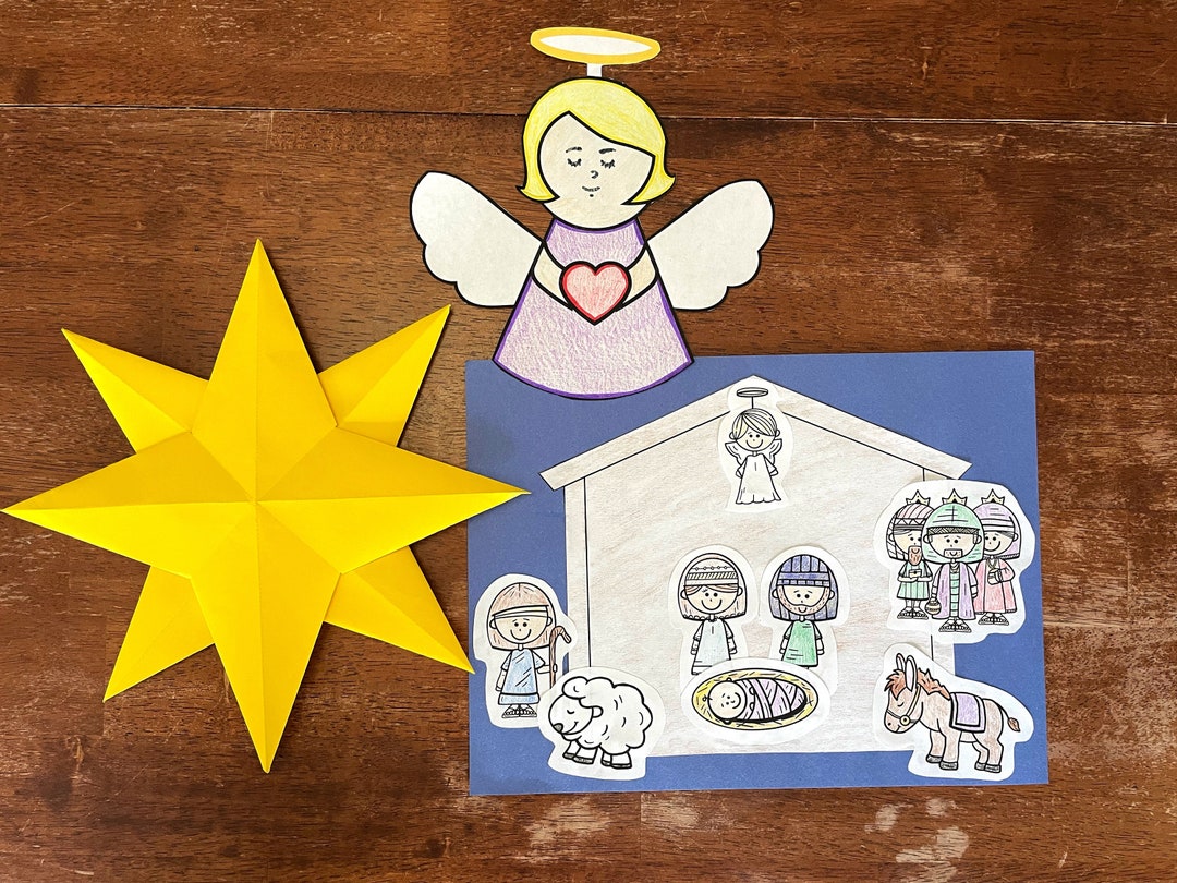 Christmas Nativity Craft Bundle - Crafts for Kids - Etsy