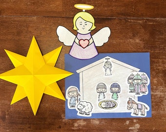 Nativity Craft Kit, Christmas Crafts for Kids, Craft Kit for Christmas ...