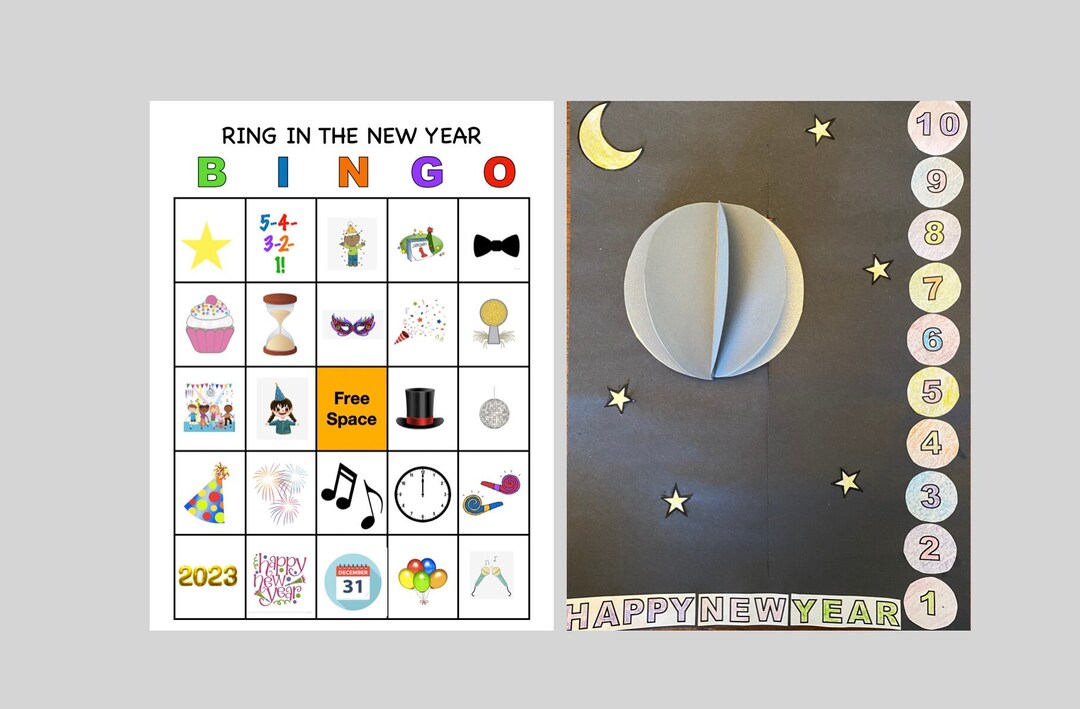 New Year's Eve Craft Bundle - Crafts for Kids - Etsy