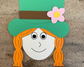 St. Patrick's Day Day Boy Leprechaun Craft Kit--cardstock Paper Craft ...