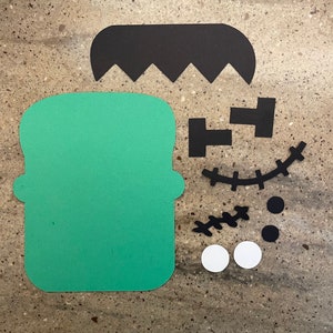 Frankenstein Craft Kit--cardstock Paper Craft for Kids - Fall Crafts ...