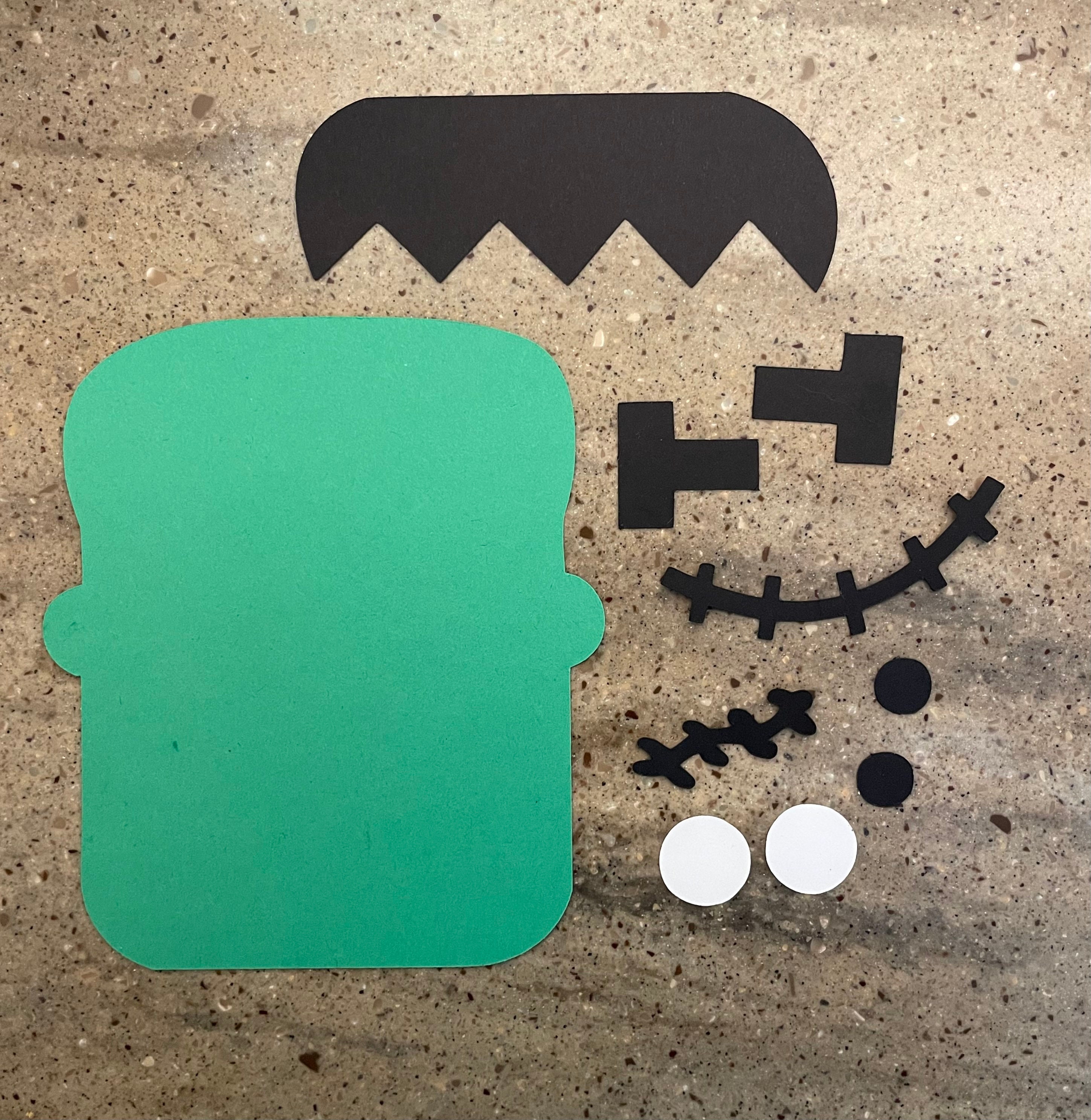 Frankenstein Craft Kit--cardstock Paper Craft for Kids - Fall Crafts ...