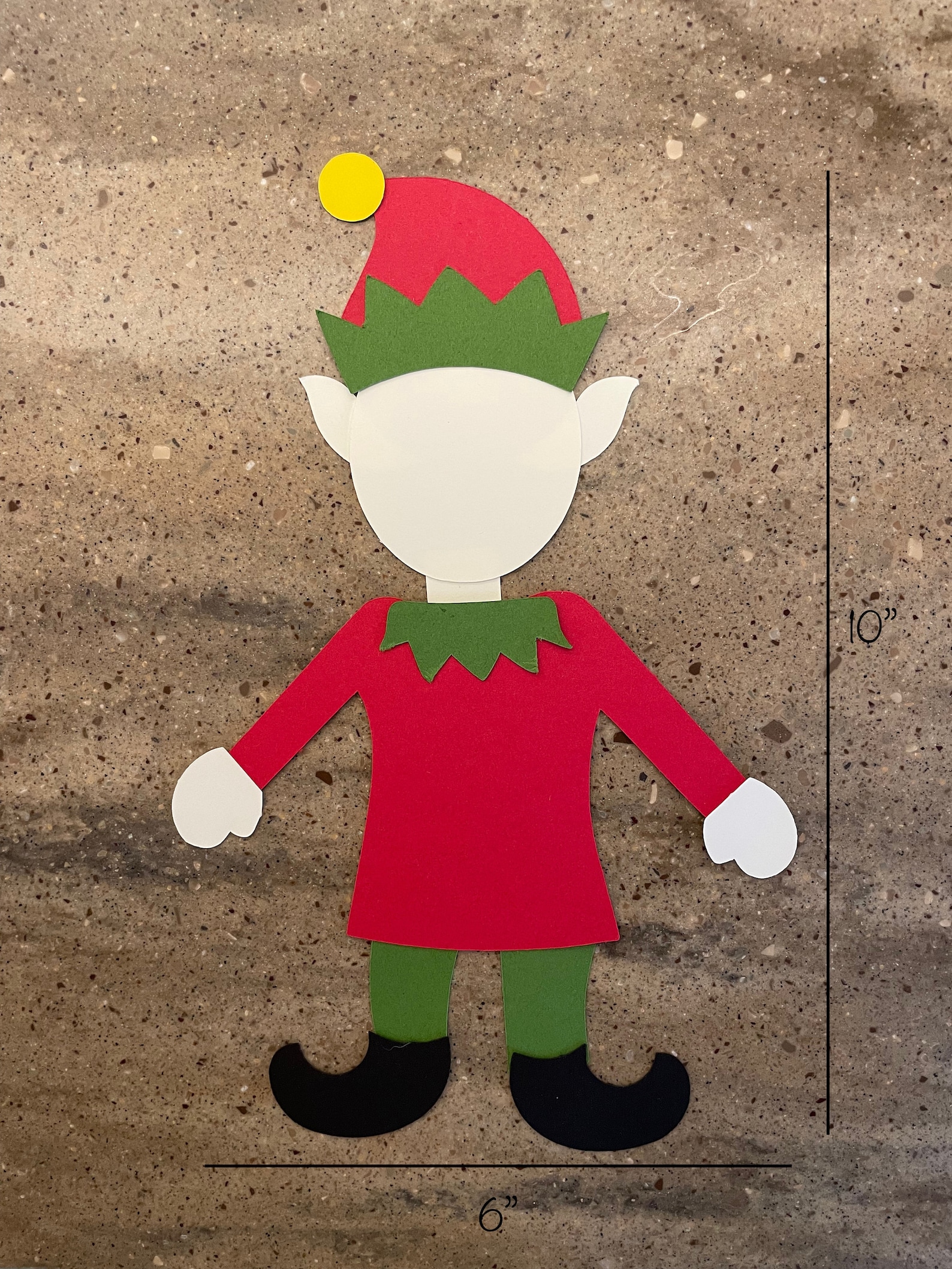 Elf Yourself Craft Kitcardstock Paper Craft for Kids - Etsy