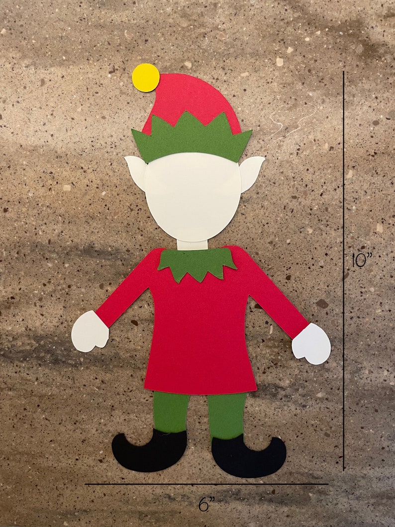 Elf Yourself Craft Kitcardstock Paper Craft for Kids - Etsy