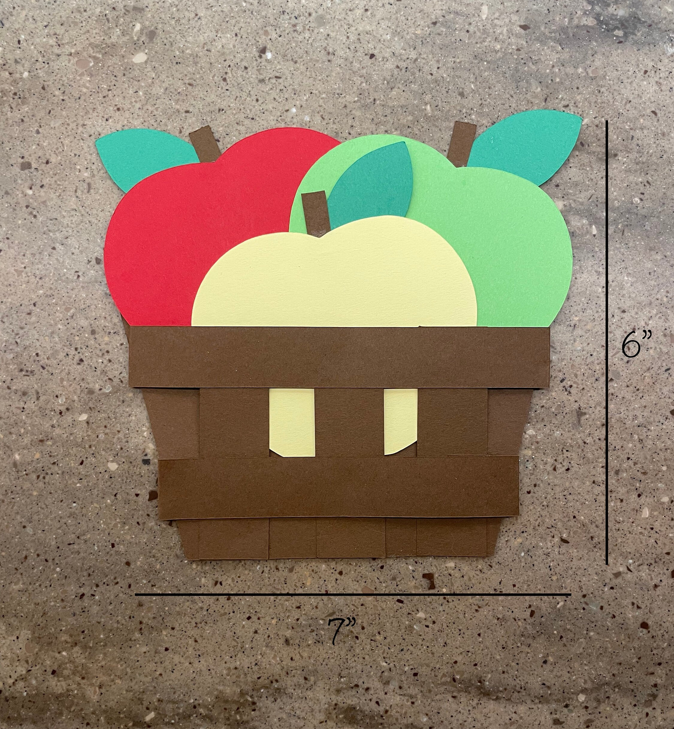 Basket of Apples Craft Kit--cardstock Paper Craft for Kids - Fall ...