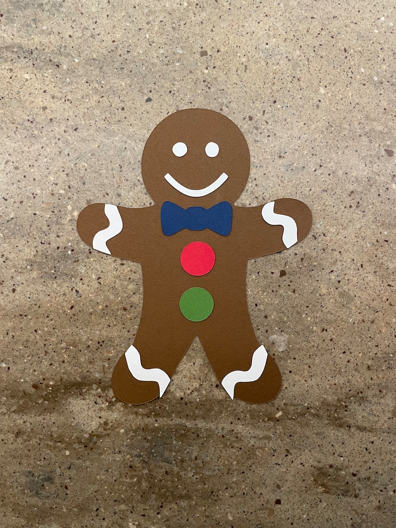 Gingerbread People--cardstock Paper Craft for Kids - Christmas Crafts ...