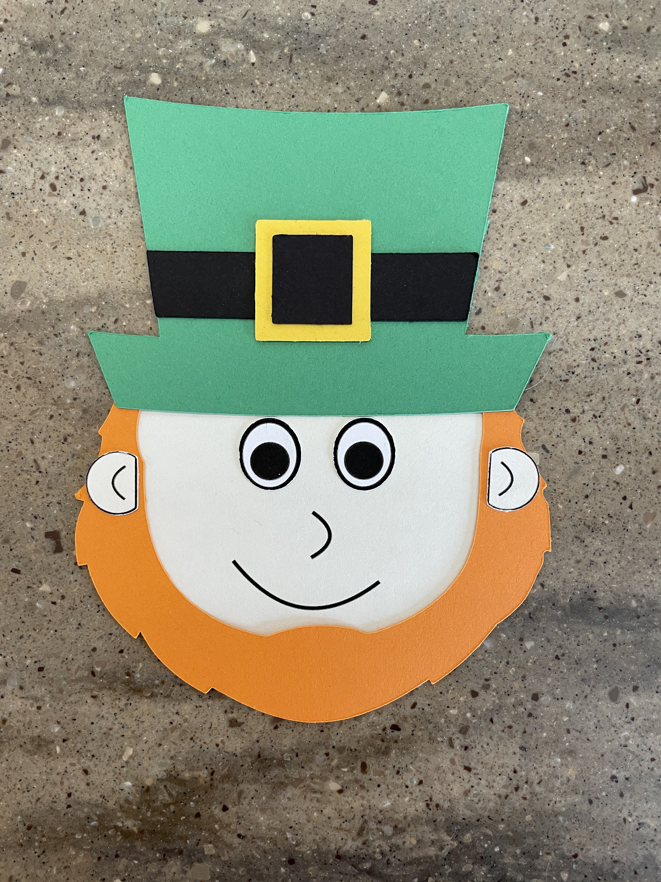 St. Patrick's Day Day Boy Leprechaun Craft Kit--cardstock Paper Craft ...