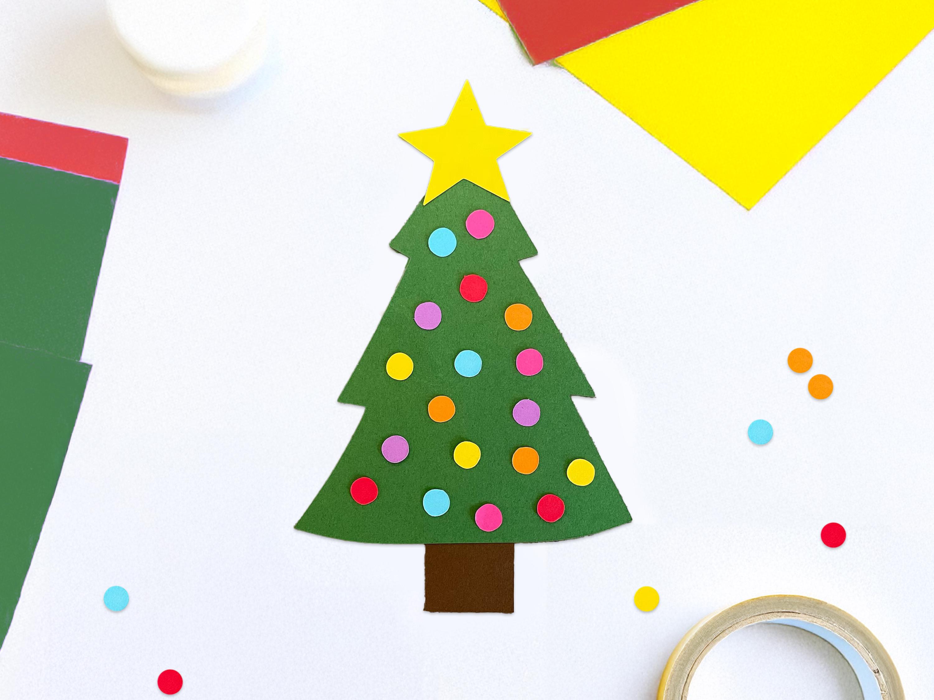 Christmas Tree Craft Kit--cardstock Paper Craft for Kids - Christmas ...