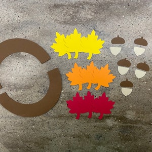 Fall Wreath Craft Kit--cardstock Paper Craft for Kids - Fall Crafts ...
