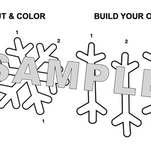 Let It Snow Craft Bundle - Crafts for Kids - Etsy